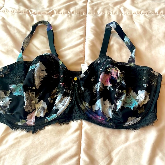 Cacique | Intimates & Sleepwear | Lane Bryant Cacique Black Floral ...